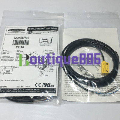 1PCS NEW FOR BANNER Q12AB6FF50 sensor | eBay