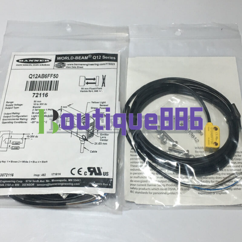 1PCS NEW FOR BANNER Q12AB6FF50 sensor | eBay