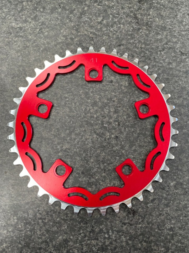 Snap BMX Products Series II 110mm 5 bolt Chainring - 41t Red | eBay