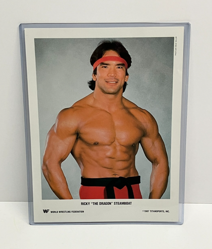vintage 1987 Titan Sports WWF Superstar Color Photo Ricky "The Dragon ...