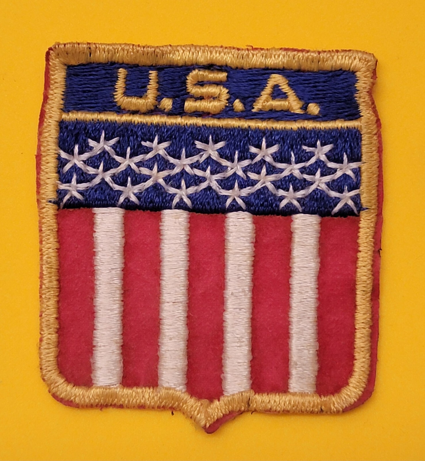 VINTAGE AMERICAN FLAG SHIELD PATCH (USED CONDITION) | eBay
