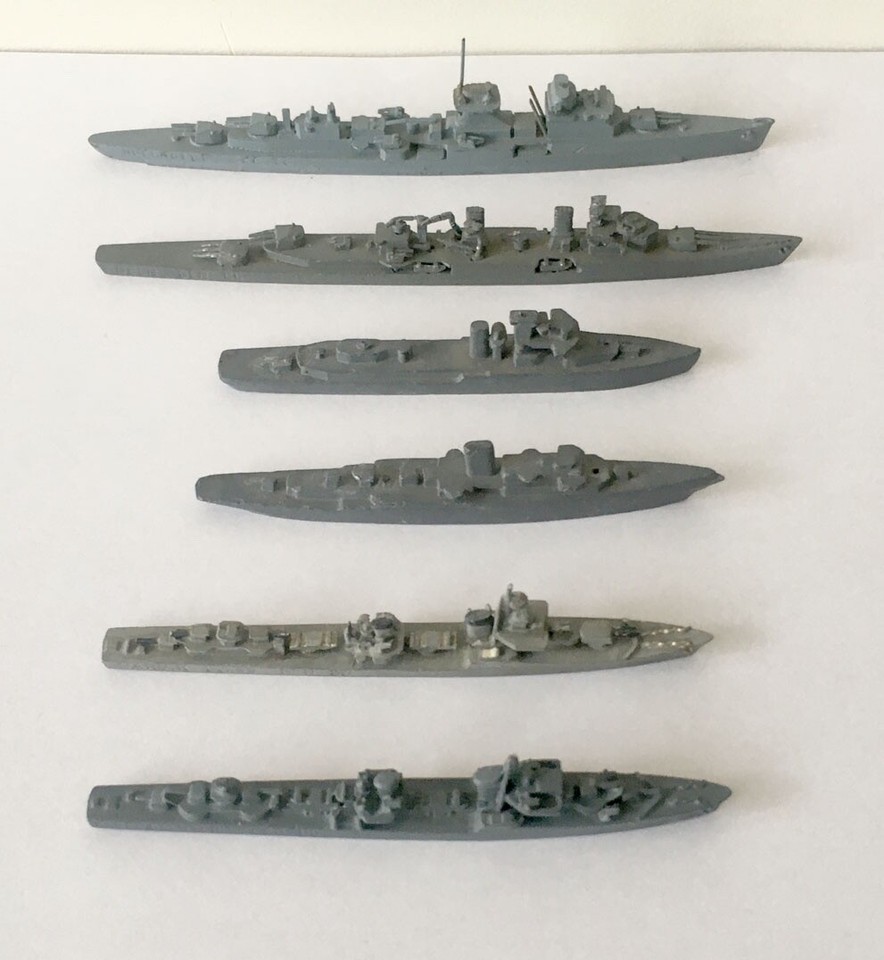 WWll 1:1200 German Navy recognition model ships: Comet Authenticast | eBay