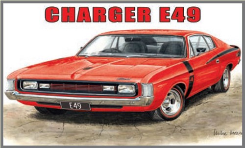 Australian Cars & Transport Chrysler Charger E49 Tin Sign | eBay Australia