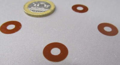 Kapton Polyimide Round Washer, No 8 Screw Size, .500" OD, .005" Thick ...