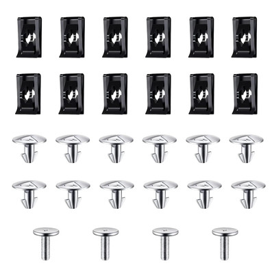 28PCS Lower Engine Cover Pin Screws & Splash Shield Clips, Skid Plate ...