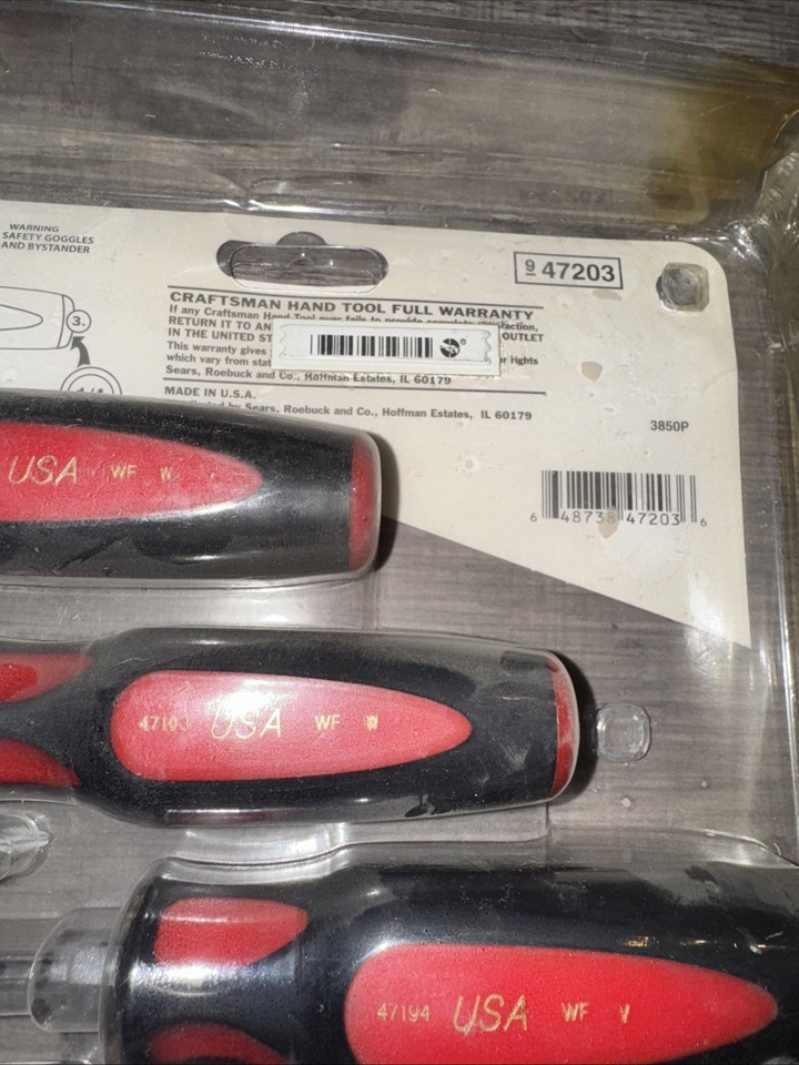 Sears Craftsman Professional USA Nos Huge 10pc Screwdriver Set 47203 ...