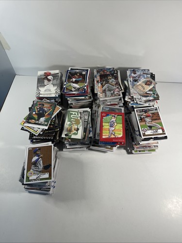 Bulk Baseball Card Lot Over 1000 Cards Rookies,Parallels, Topps, Bowman ...