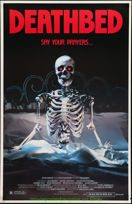 DEATHBED MOVIE POSTER Original 26x40 Joe Spano Diane Venora David ...