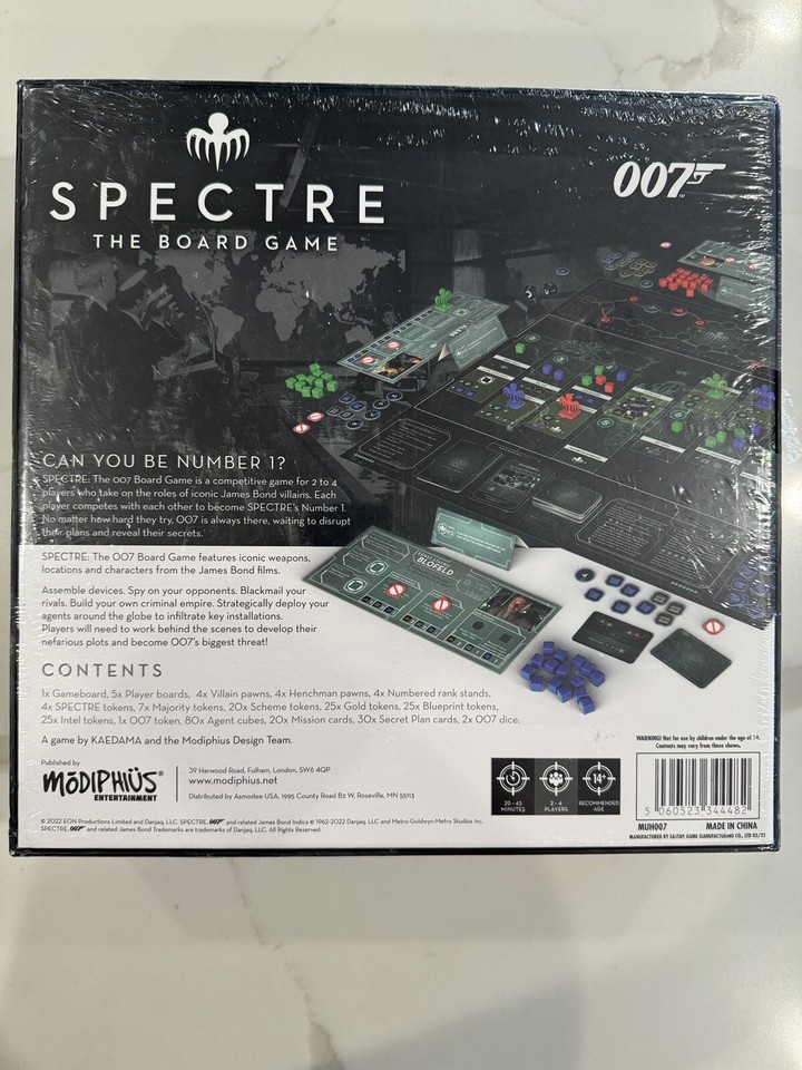 007 Spectre Board Game New Factory Seal Collectible | eBay