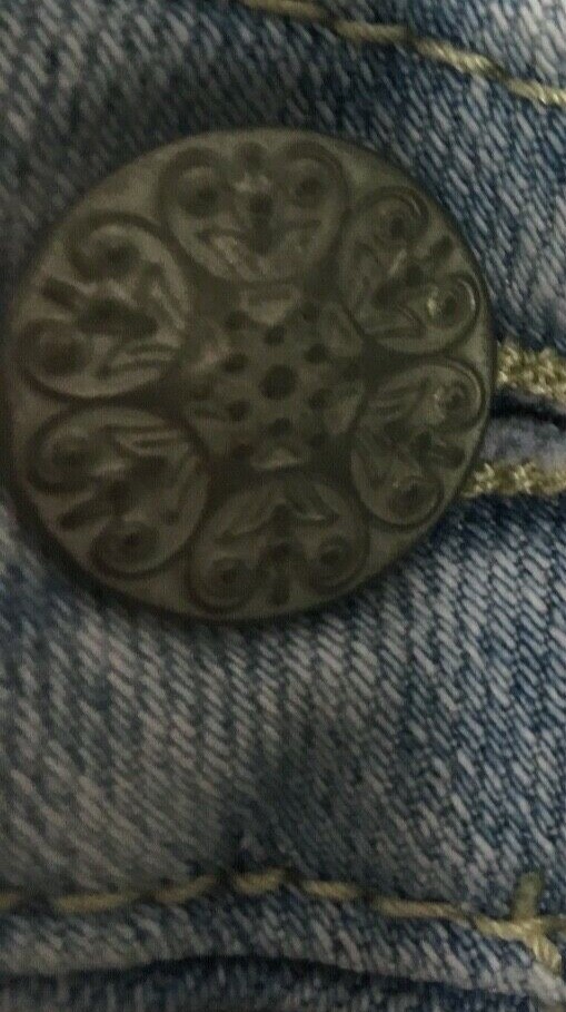 Blue spice Women's juniors sz 1/2 High rise short denim jean festival ...