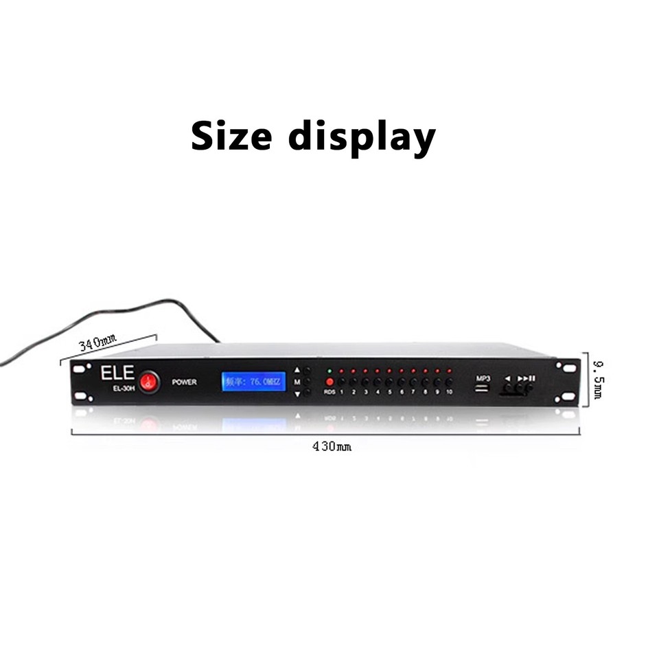 Wireless FM Transmitter Radio Broadcast Transmitter RDS FM Radio EL-30H ...