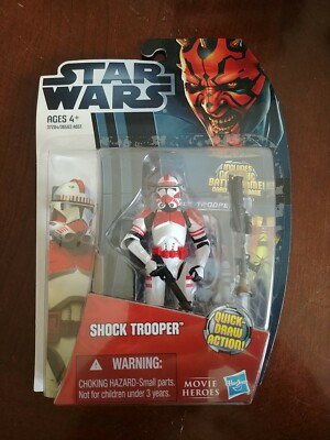 2012 Star Wars Movie Heroes SHOCK TROOPER MH01 Hasbro NEW sealed 3.75in ...