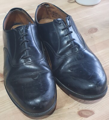 RAF Parade Shoes Black Leather Shoes Cadet Shoes MENS All sizes! | eBay UK
