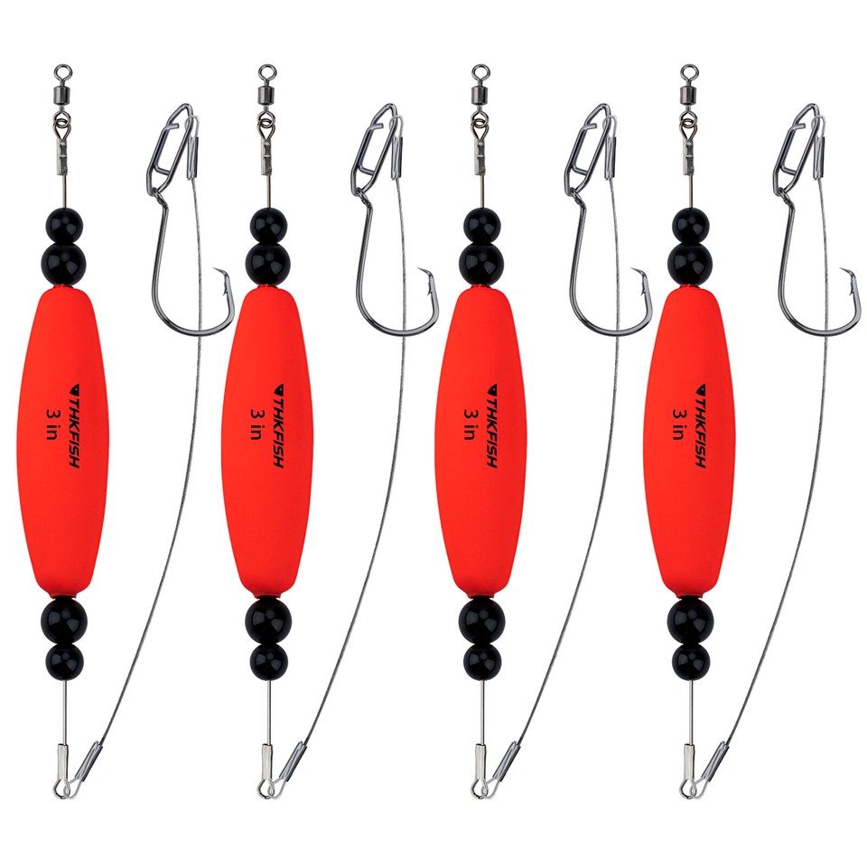 4pcs Catfish Rattling Line Float for Santee Rig Stainless Hooks Fish ...
