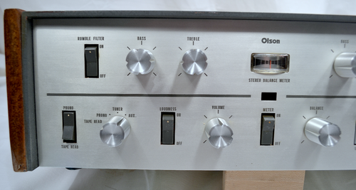 OLSON 7189 32 WATT 12AX7 Triode Tube Phono Mix Tape Preamp Power Amp ...