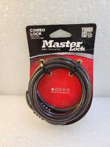Master Lock Bike Security Combo Lock 4 ft X 1/4 in | eBay