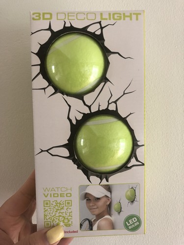 3D LIGHT FX- 3D TENNIS BALLS DECO LIGHT W/ CRACK STICKER | eBay