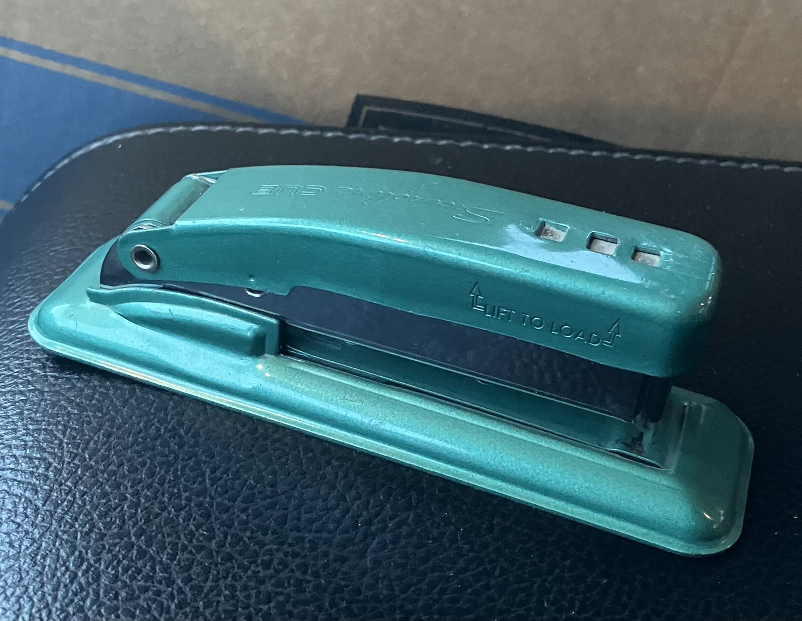 Vintage MID-CENTURY Swingline Cub Teal Steel Stapler ~ MADE IN USA G183 ...