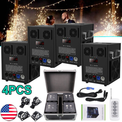 4Pcs 700W Cold Spark Machine Party Stage Sparkle Show Wedding With ...