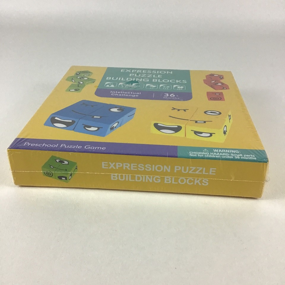 Expression Puzzle Building Blocks Preschool Puzzle Game Challenge New ...