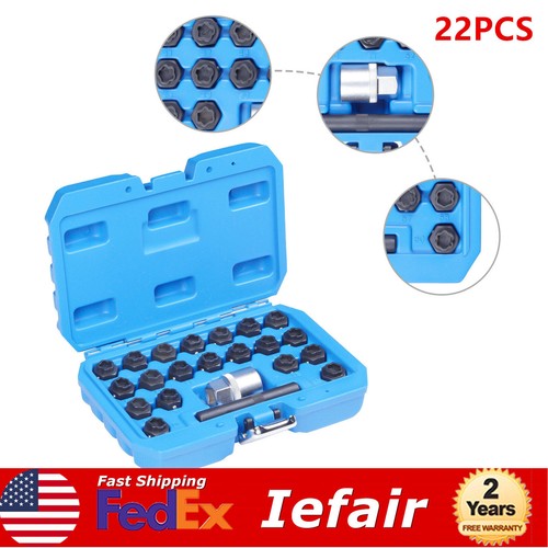 22pcs Universal Locking Lug Nut Master Key Set Wheel Lock Removal Tool ...