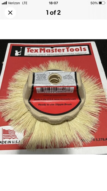 TEXMASTER Tools #0315277 08806 Stipple Brush Shag Style 12" for Drywall ...
