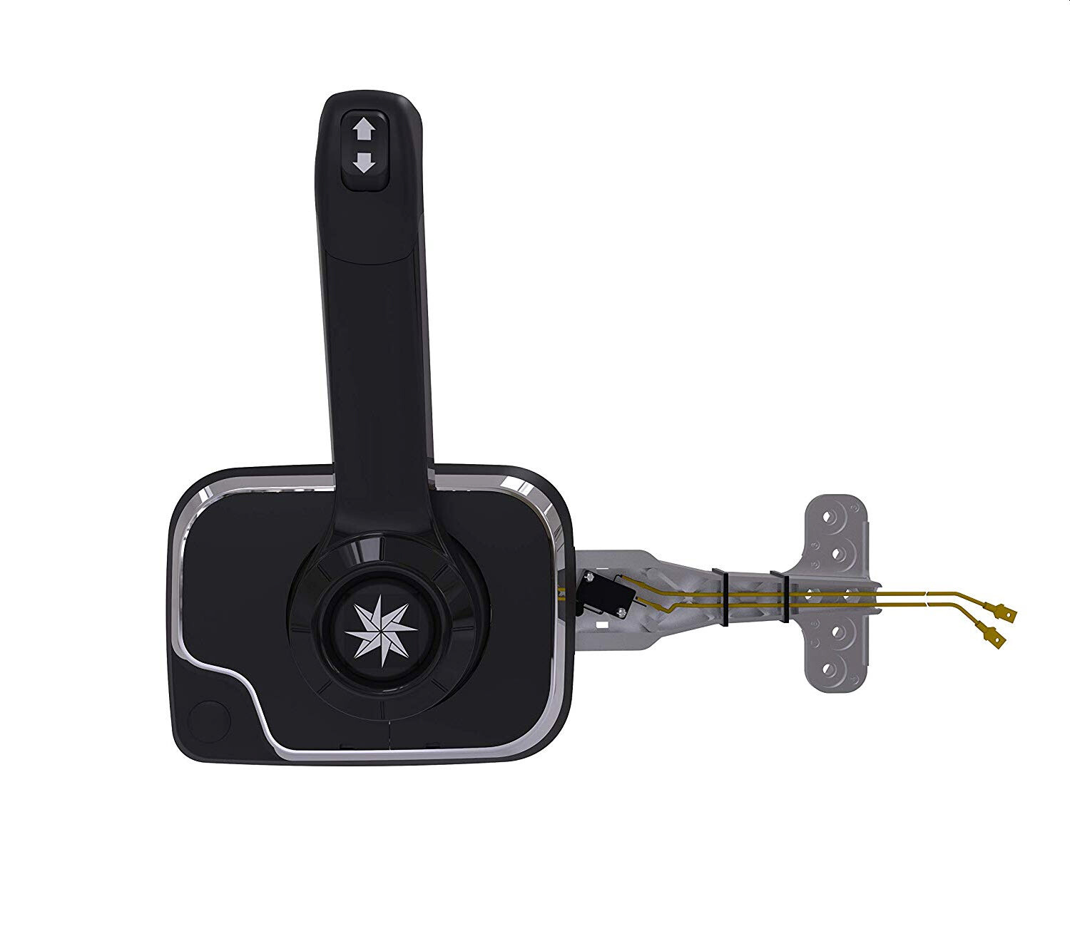 SeaStar Teleflex CHX8554P Xtreme Black Side Mount Control w/ Trim Tilt ...