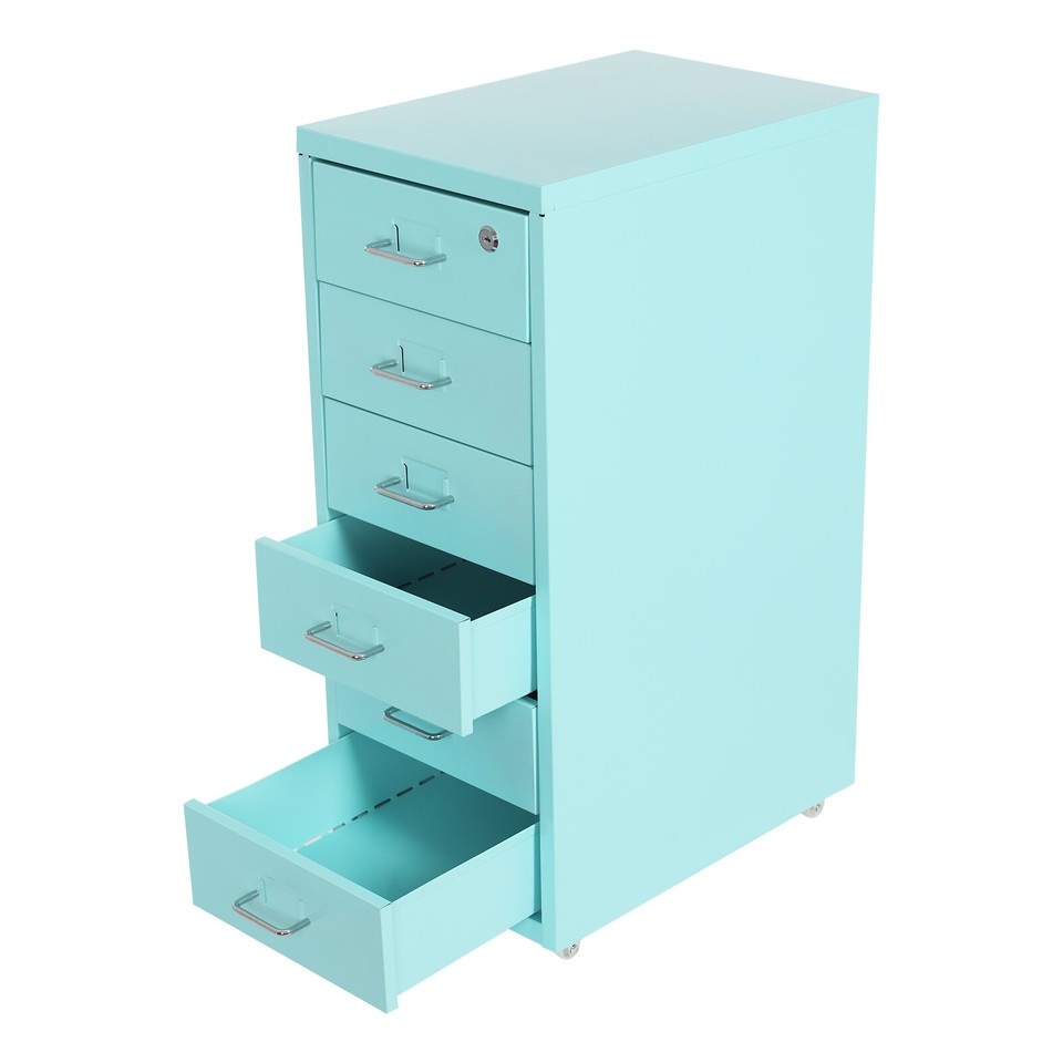 6-layer Vertical File Cabinet, Metal File Cabinet with Lock, Filing ...