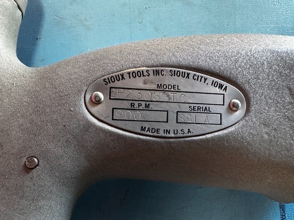SIOUX TOOLS 2P2308 BTC PISTOL GRIP PNEUMATIC DRIVER REVERSIBLE 900 RPM ...