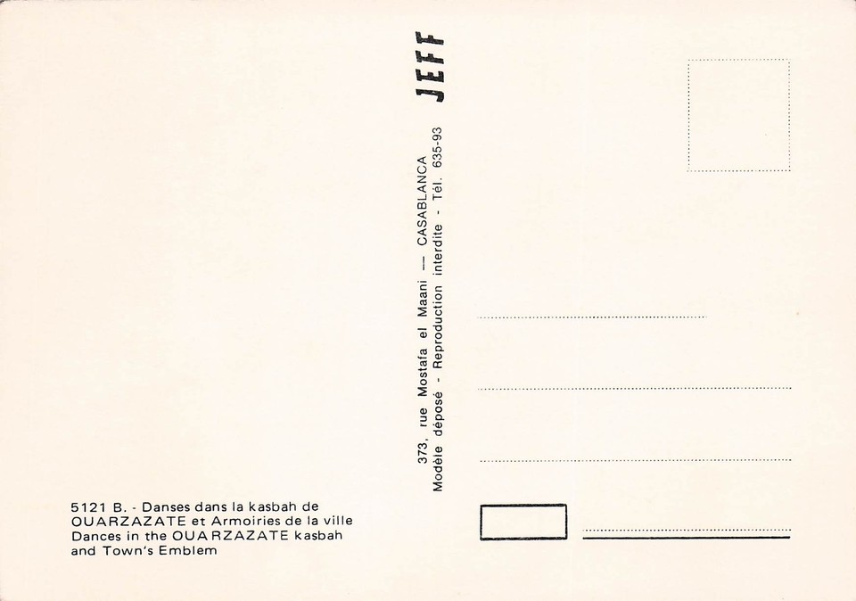 MAROC OUARZAZATE KASBAH ET ARMOIRIES DE LA VILLE | eBay