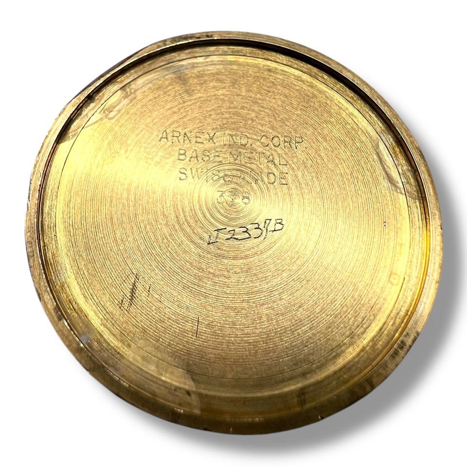 Vintage Arnex Swiss Pocket Watch 17 Jewels Incabloc Gold Tone Working ...