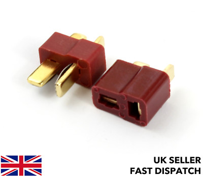 Deans T Plugs Male & Female Connectors/Plugs 10x 5x 12v 24v RC LiPo ...