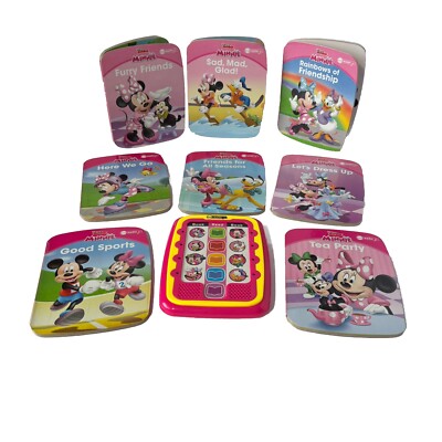 Disney Me Reader Jr Electronic Reader and 8 Minnie Mouse Sound Books ...