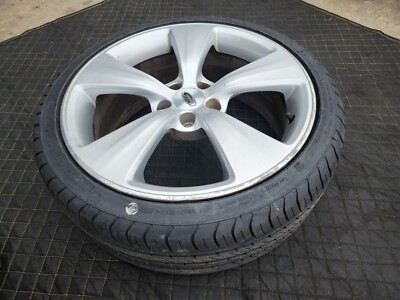 1x Genuine bf Fpv Silver Argent Rim & Tyre, Wheel Fpv 19" 19x8 Oem FORD ...