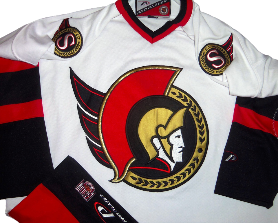 VINTAGE 90's OTTAWA SENATORS NHL PRO/PLAYER THROWBACK HOCKEY JERSEY XL ...
