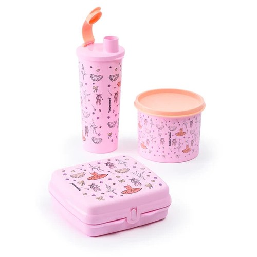 NEW Tupperware 4 Piece Lunch Set Insulated Bag Tumbler Sandwich Keeper ...