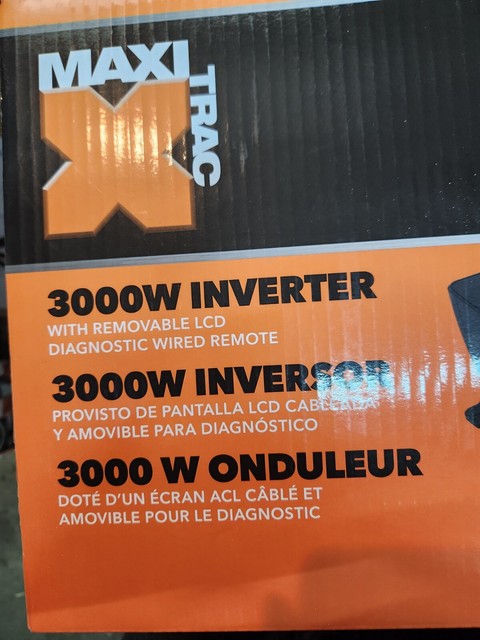 Maxi Trac Inverter 3000w LCD Diagnostic Remote 2.4a USB X2 Model 782 ...