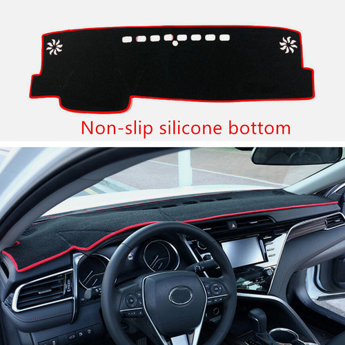 Black+Red Car Dashboard Dash Mat DashMat Sun Cover Pad for Toyot@ Camry ...