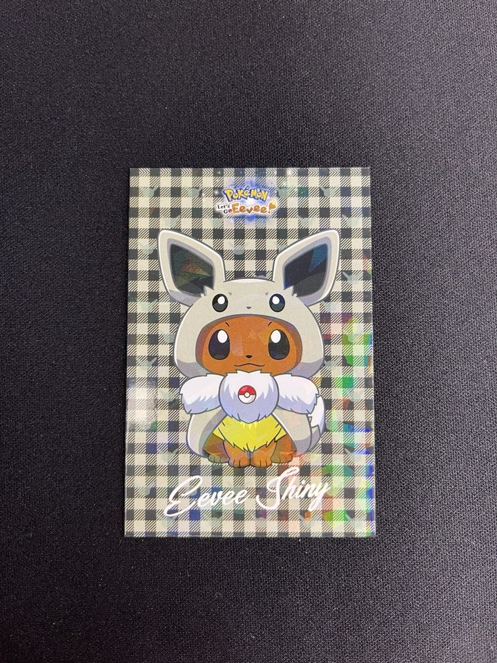 Eevee Shiny Holo Hit Pokemon Let’s Go Eevee Card Database Series - NM ...