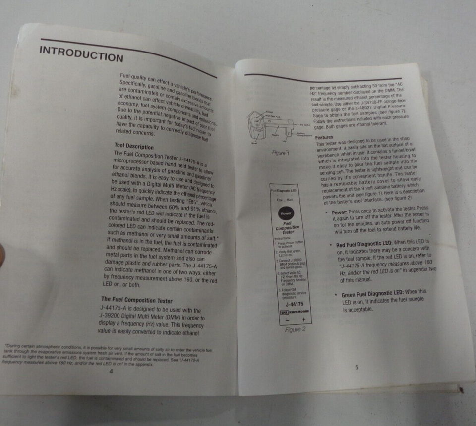 Kent Moore J-44175-A Fuel Composition Tester