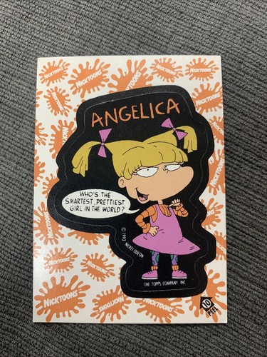 Vintage Angelica Rugrats 1993 Nickelodeon Topps Sticker Card | eBay