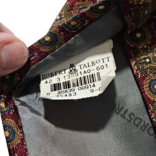ROBERT TALBOTT - BEST OF CLASS NORDSTROM Handmade in USA Silk Tie Men's Maroon | eBay