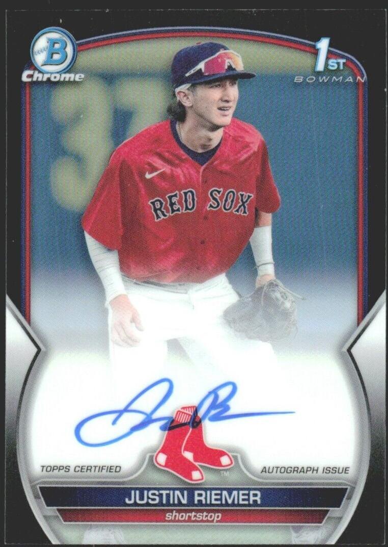 2023 Bowman Draft - Chrome Prospect Autographs Justin Riemer #CDA-JRI ...