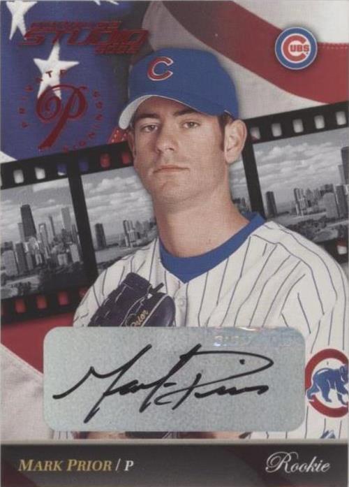 2002 Donruss Studio - Rookie Mark Prior #239 Private Signings /100 (AU ...