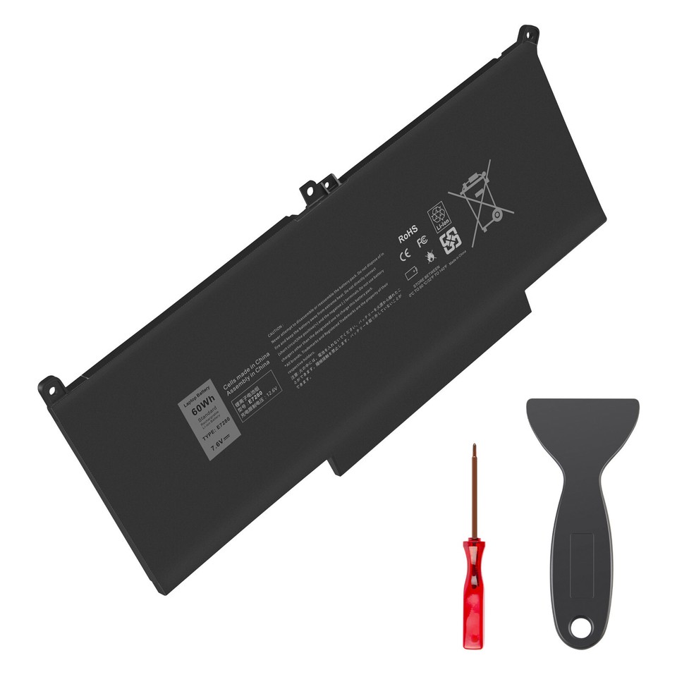 F3YGT DM3WC Battery For Dell Latitude 12 13 14 E7280 E7480 7480 7390 ...