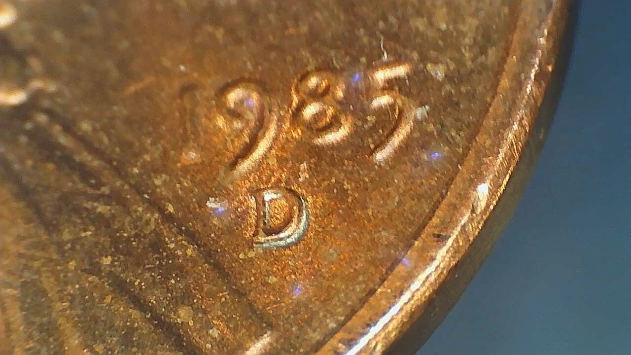1985 D Lincoln Error Penny Doubling in Date & Mintmark | eBay