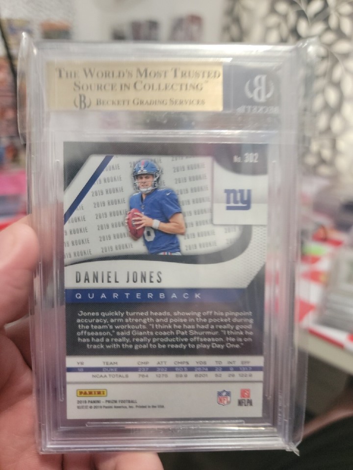 2019 Prizm Daniel Jones RC #302 BGS 9.5 RC | eBay