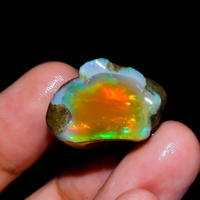 Large Opal Rough 22.00 Carat Natural Ethiopian Oil Opal Raw, Fire Opal ...