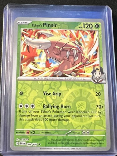 Ethan's Pinsir - 001/182 - Reverse Holo - Pokemon Destined Rivals | eBay