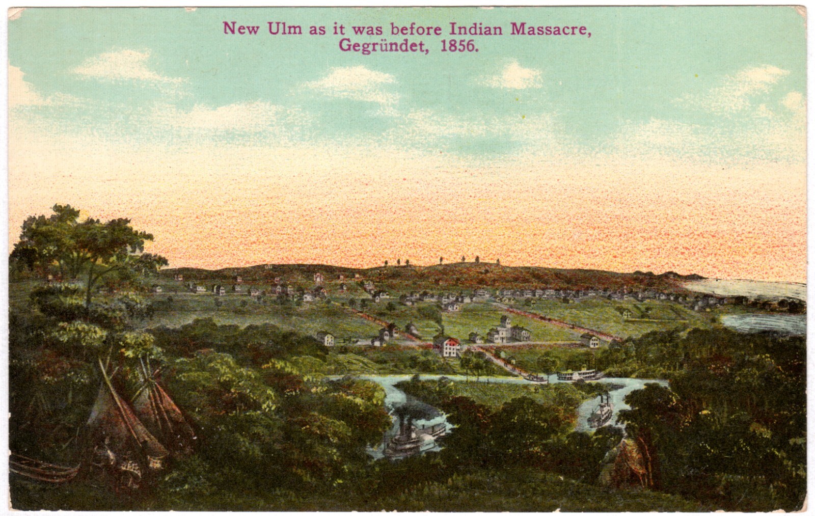 Postcard - New Ulm before Indian Massacre, Minnesota - Early 1900s (M3j ...